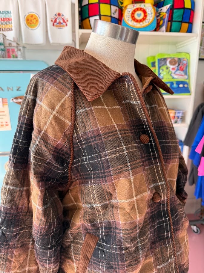 contrast collar jacket